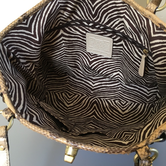 Coach | Bags | Coach Python Straw Natalie Tote | Poshmark